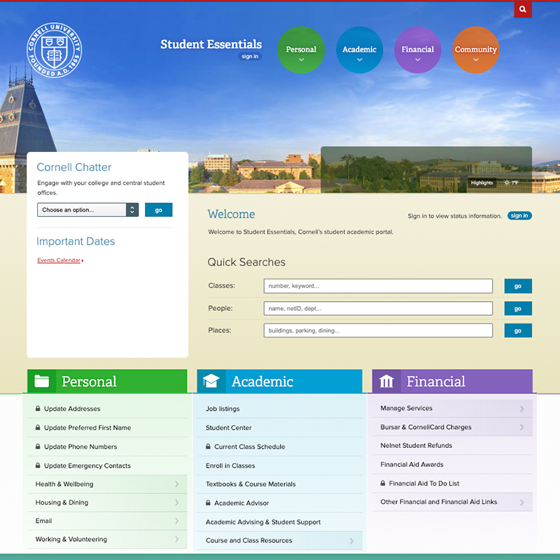 Student Essentials – Custom Development